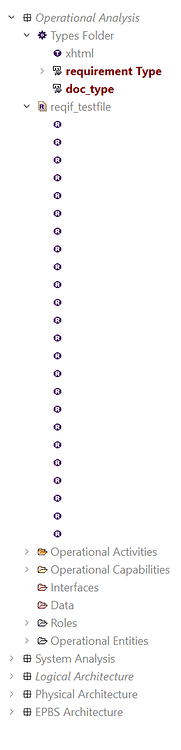 Importing ReqIF file via xlsx2reqif python code conversion - Capella ...