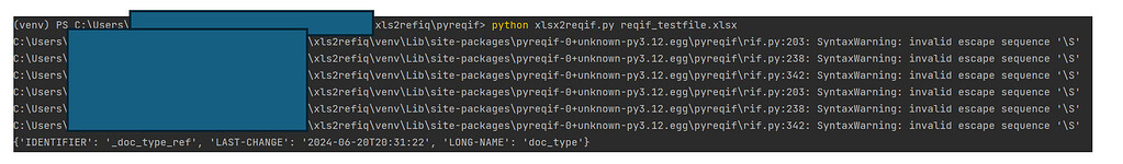 Importing ReqIF file via xlsx2reqif python code conversion - Capella ...