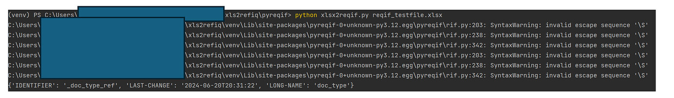 Importing ReqIF file via xlsx2reqif python code conversion - Capella ...