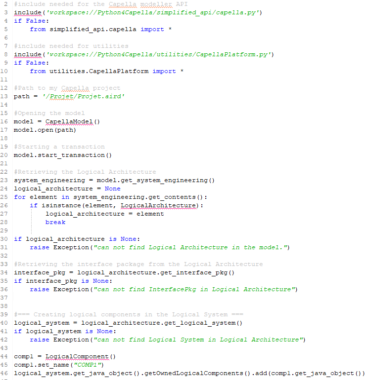 Importing logical components created with Python4Capella into a LAB diagram - Scripting ...